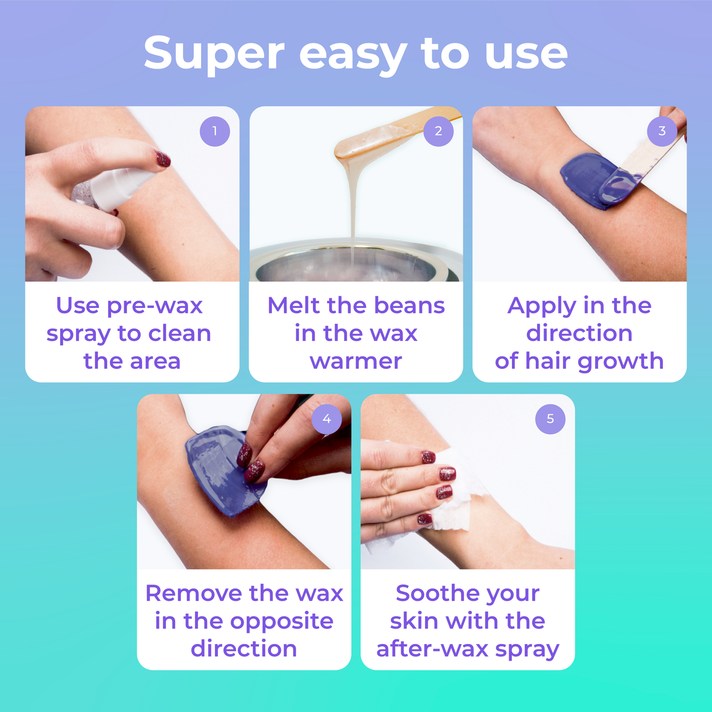 Elastic hard wax buy for hair removal at home – BELLA VERDE